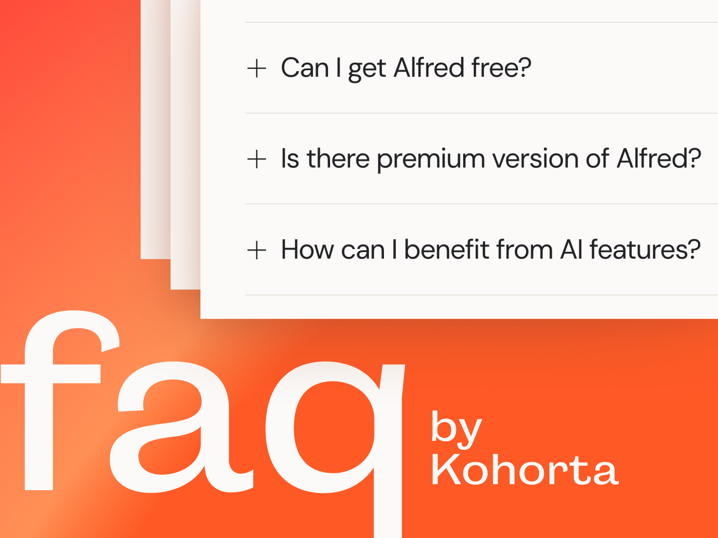 Kohorta FAQ Module by Kohorta